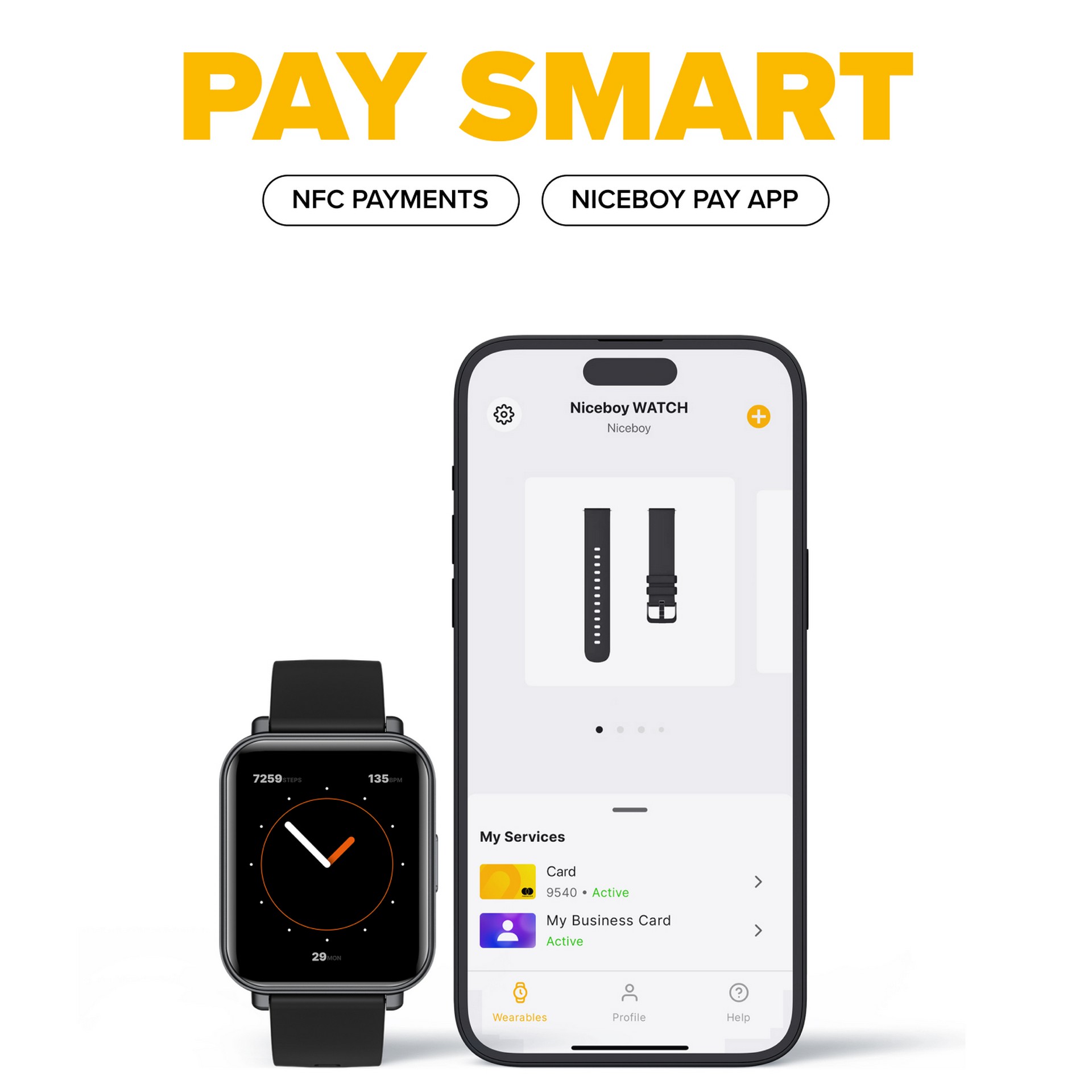 WATCH 4 Carbon Black | Niceboy